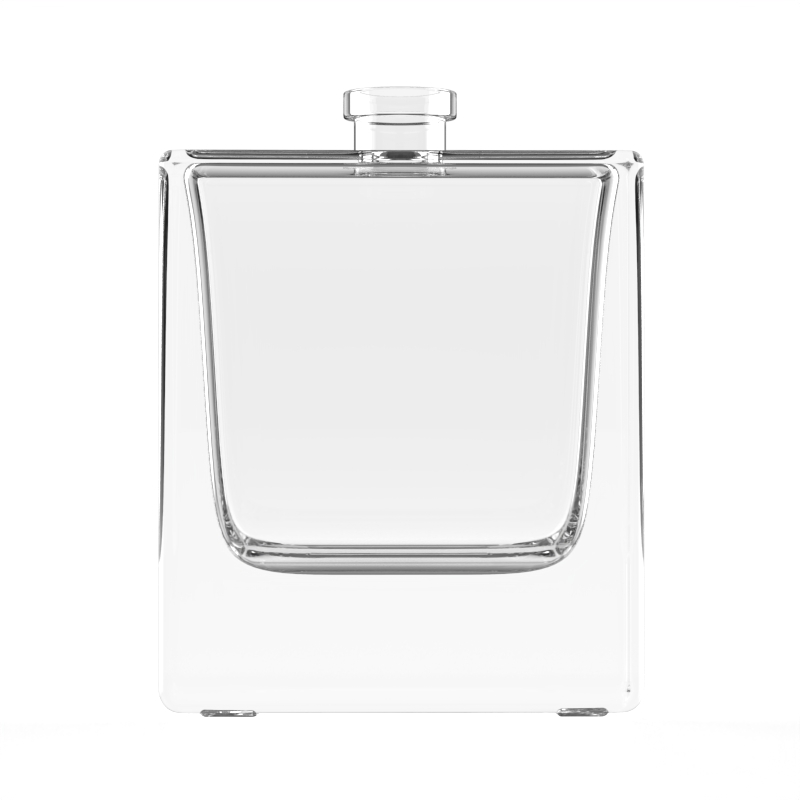 114ml Rectangular Glass Perfume Bottle – Clear, Elegant & Sleek Design ...