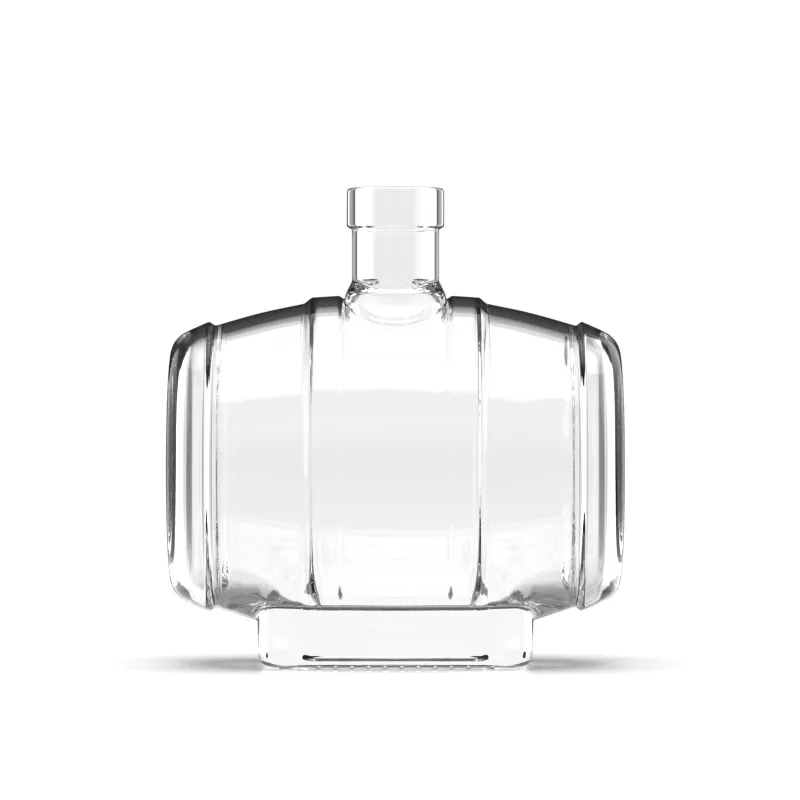 750ml Super Flint Glass Liquor Bottle with Cork – Custom Whiskey, Rum ...