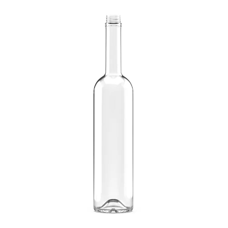 750ml Super Flint Clear Glass Liquor Bottle with Cork – Long Neck ...