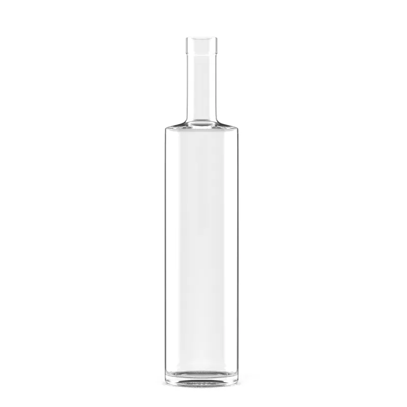 Custom 700ml Matte Round Glass Bottle with Thick Base for Liquor ...