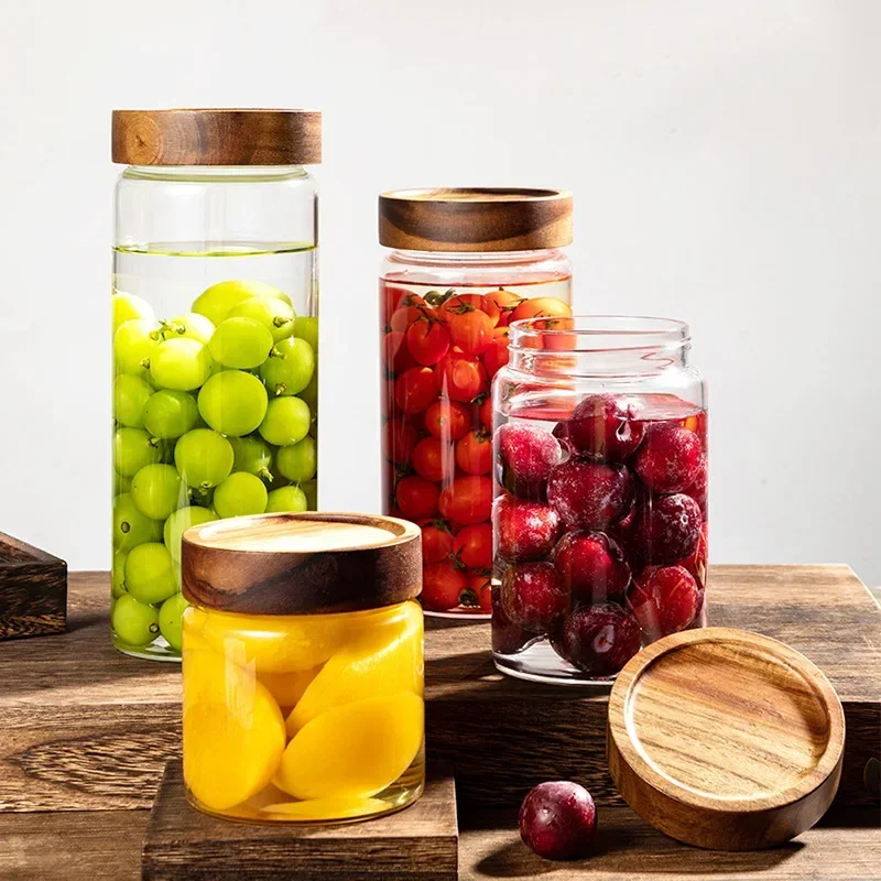 Clear glass storage Jars that have screw Lids The perfect and timeless ...